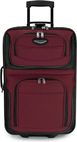 Travel Select Expandable Softside Rolling Luggage Carry On 21" Burgundy ...
