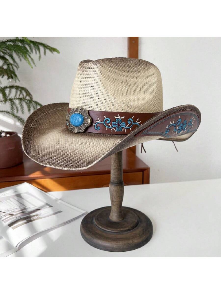 Unisex Western Cowboy Hat | Retro Rodeo Wild West Boho Style for Men ...