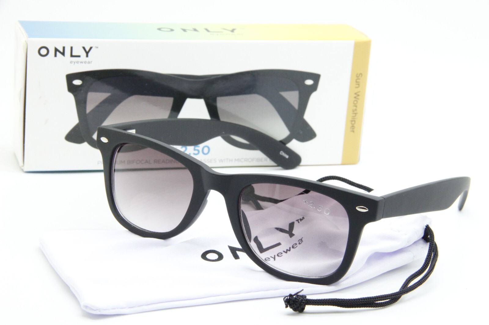 NEW THE ONLY EYEWEAR 75637-0111B125-063 AUTHENTIC SUNGLASSES READERS +2 ...