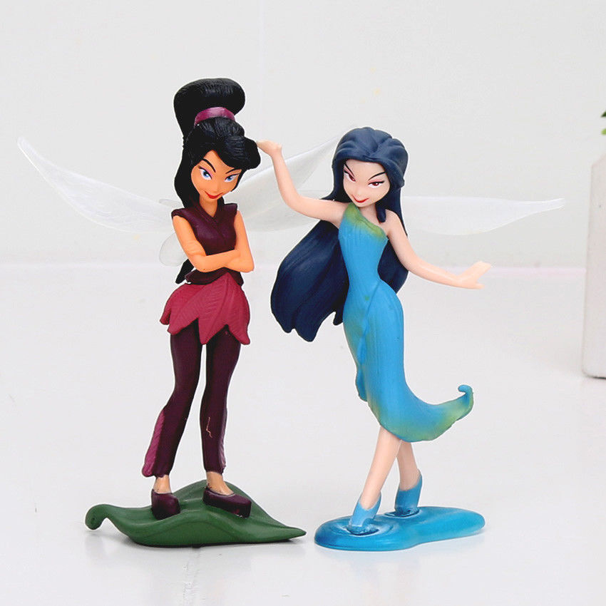 7 Pcs/Set TinkerBell Tinker Bell Fairy Action Stand Action Figures Toys ...