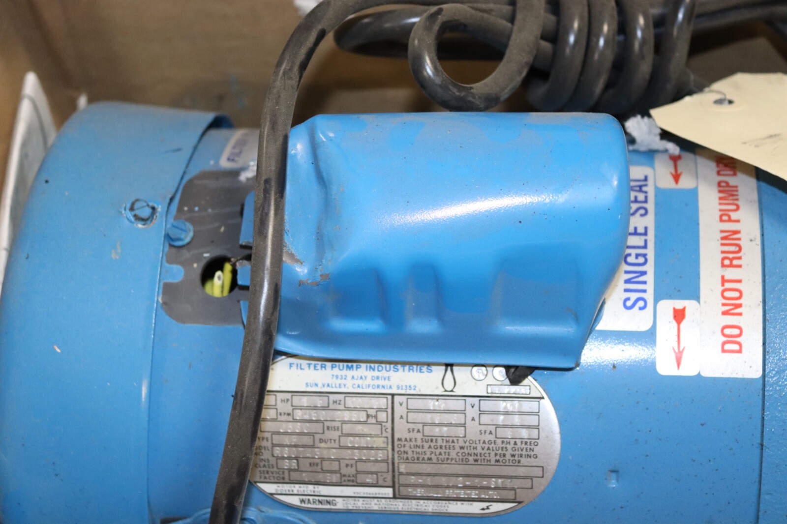 Pump Industries Penguin FILTER PUMP HSC-1/2MV | eBay