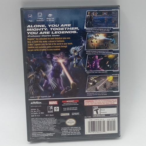 X-Men Legends Nintendo GameCube Complete with Manual CIB Marvel Comics ...