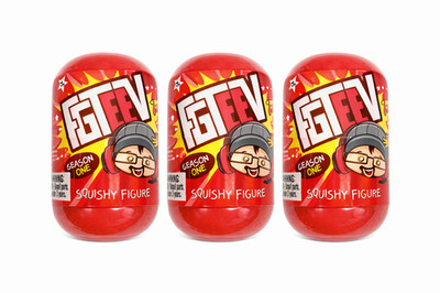 NEW 3 SQUISHY FIGURES Mystery Blind CAPSULES FGTeeV SEASON 1 Bonkers ...