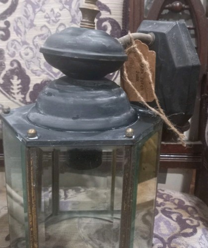 Vintage 80s Exterior Porch Sconce / Light Fixture Black And Brass ...