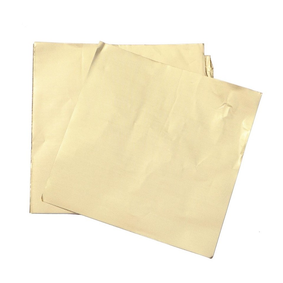 300pcs 10 x 10cm Thickening Gold Chocolate Wrapping Tin Foil Paper ...