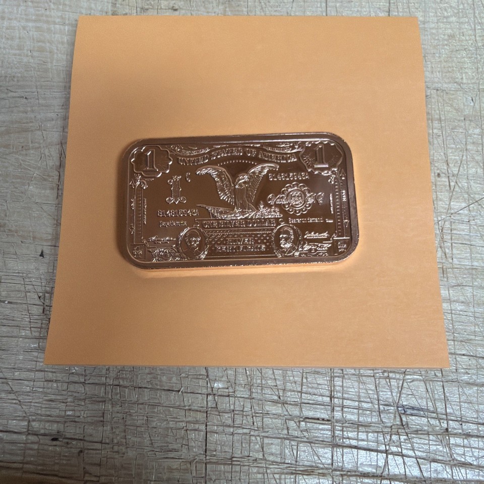 20 1oz Copper Bars .999 Fineness. United States Of America One Dollar ...