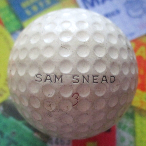 vtg - SAM SNEAD Blue Ridge - Signature Golf Ball - Wilson - Cadwell ...