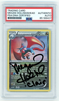 PSA Signed Megan Hollingshead Salamence 8/20 Holo Rare Dragon Vault | eBay