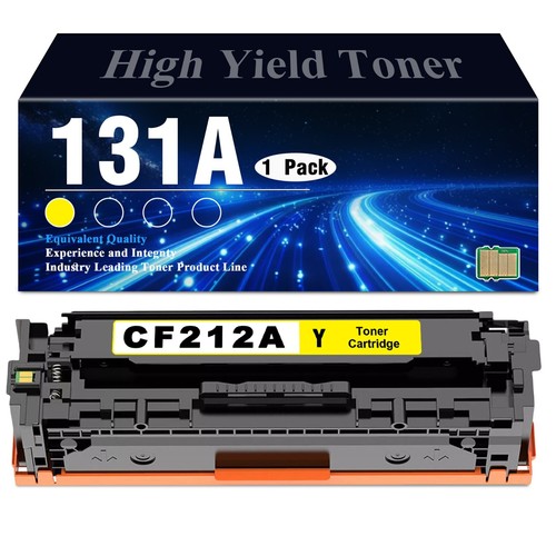 131A CF212A Yellow Toner Cartridge with Chip for HP M251n M276n Printer ...