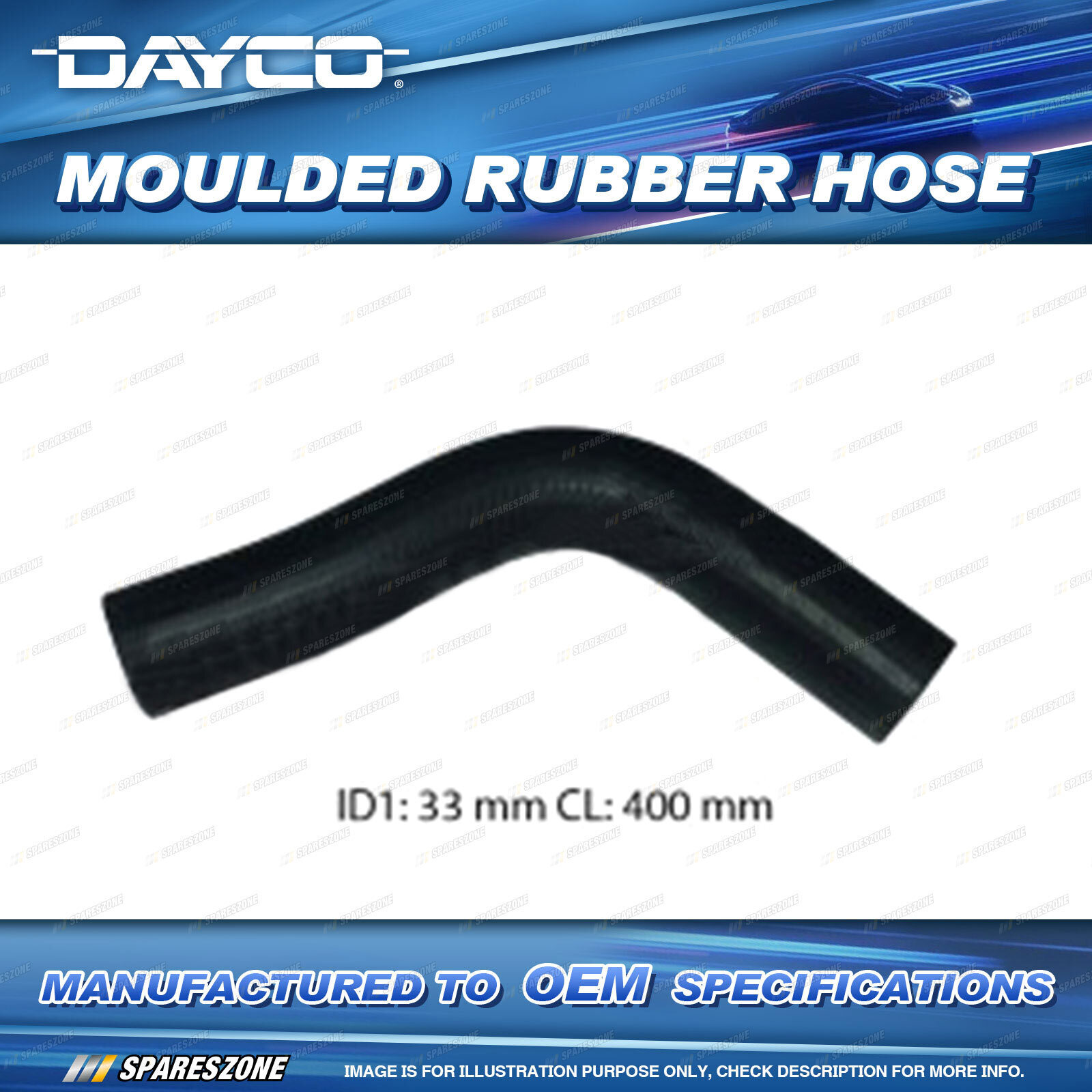 Dayco Upper Radiator Hose for Toyota Hilux RN20 RN25 1.6L 1975-09/1978 ...