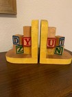 VTG ABC CHILDRENS BLOCKS SET OF BOOKENDS | eBay