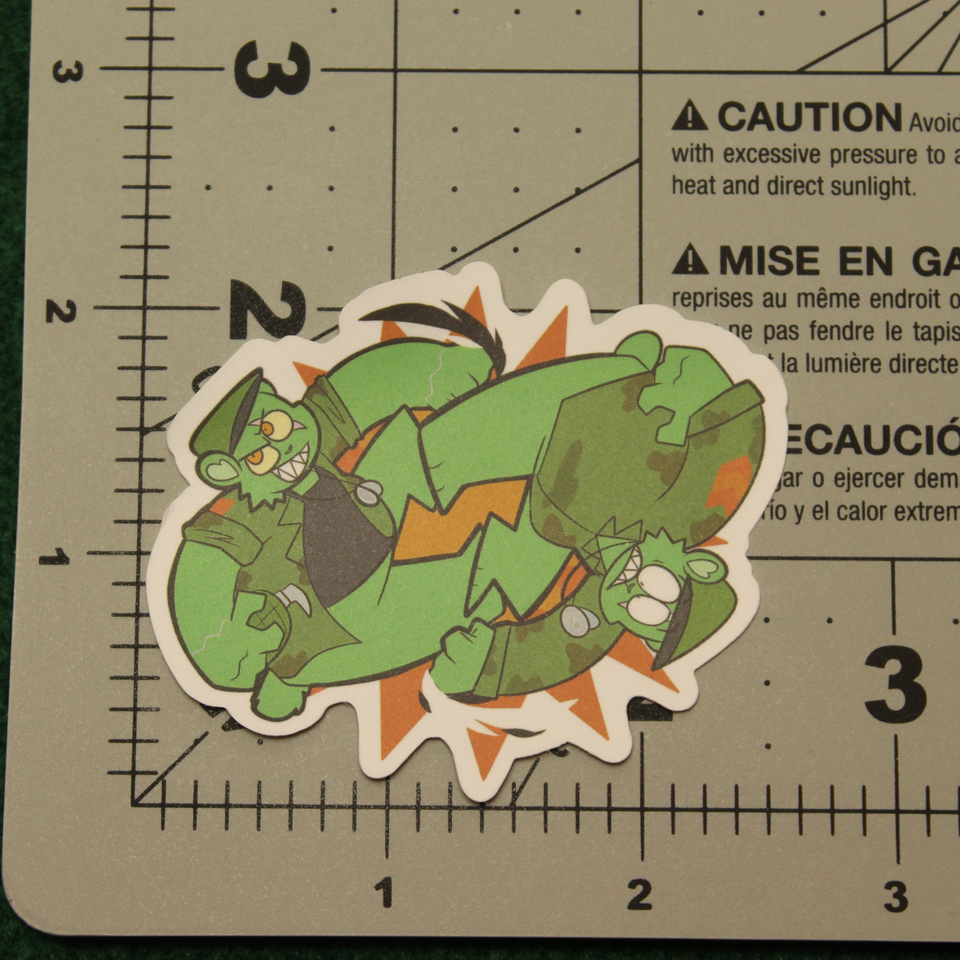 Flippy vs Fliqpy Ying Yang Happy Tree Friends Sticker | eBay