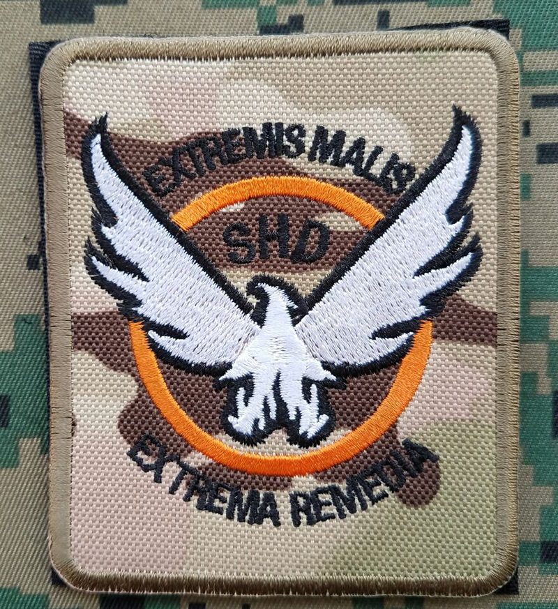 THE DIVISION SHD GAME COSPLAY TACTICAL EMBRODIERED HOOK LOOP PATCH CP ...