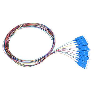 Fiber Optic Pigtail Multi-Fiber Singlemode 12 Fibers SC/UPC to Stub ...