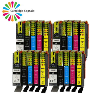 PGI580XXL CLI581XXL Ink for Canon Pixma TR7550 TR8550 TS6150 TS8350 Lot ...