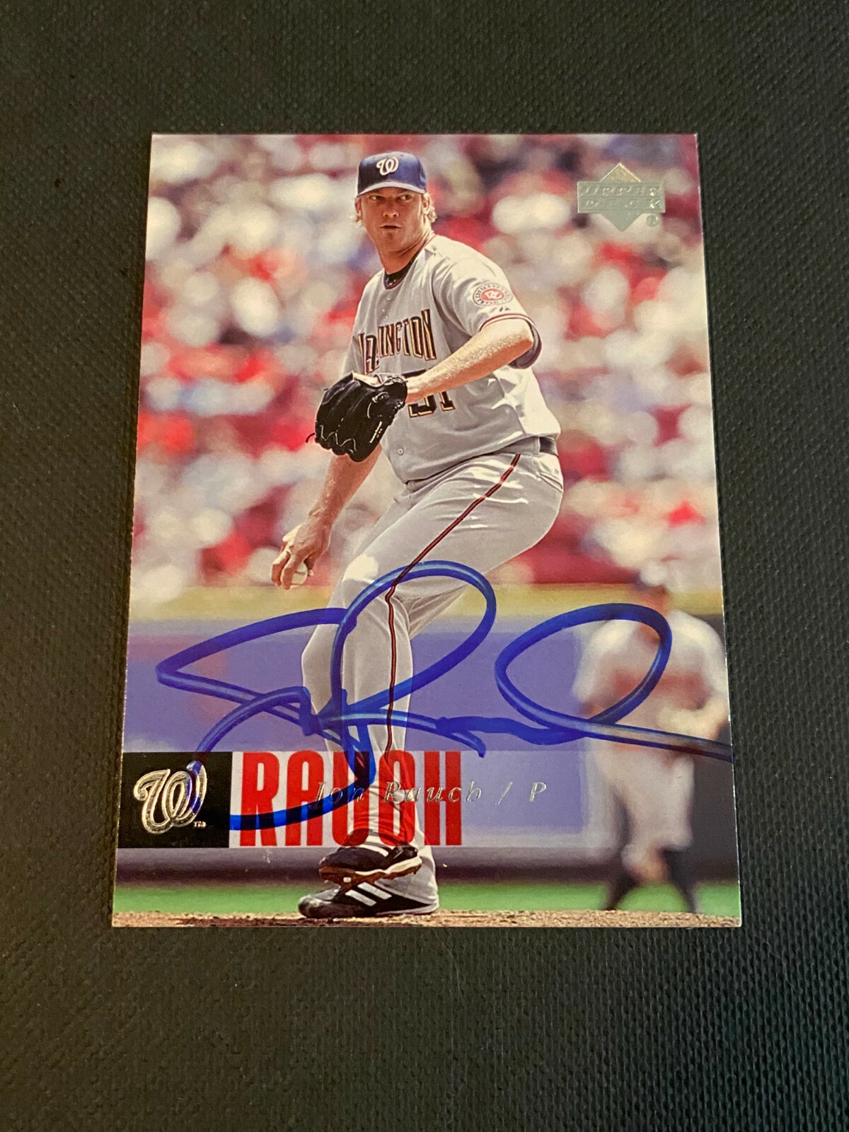 Jon Rauch Signed 2006 Upper Deck UD Card Auto Washington Nationals ...