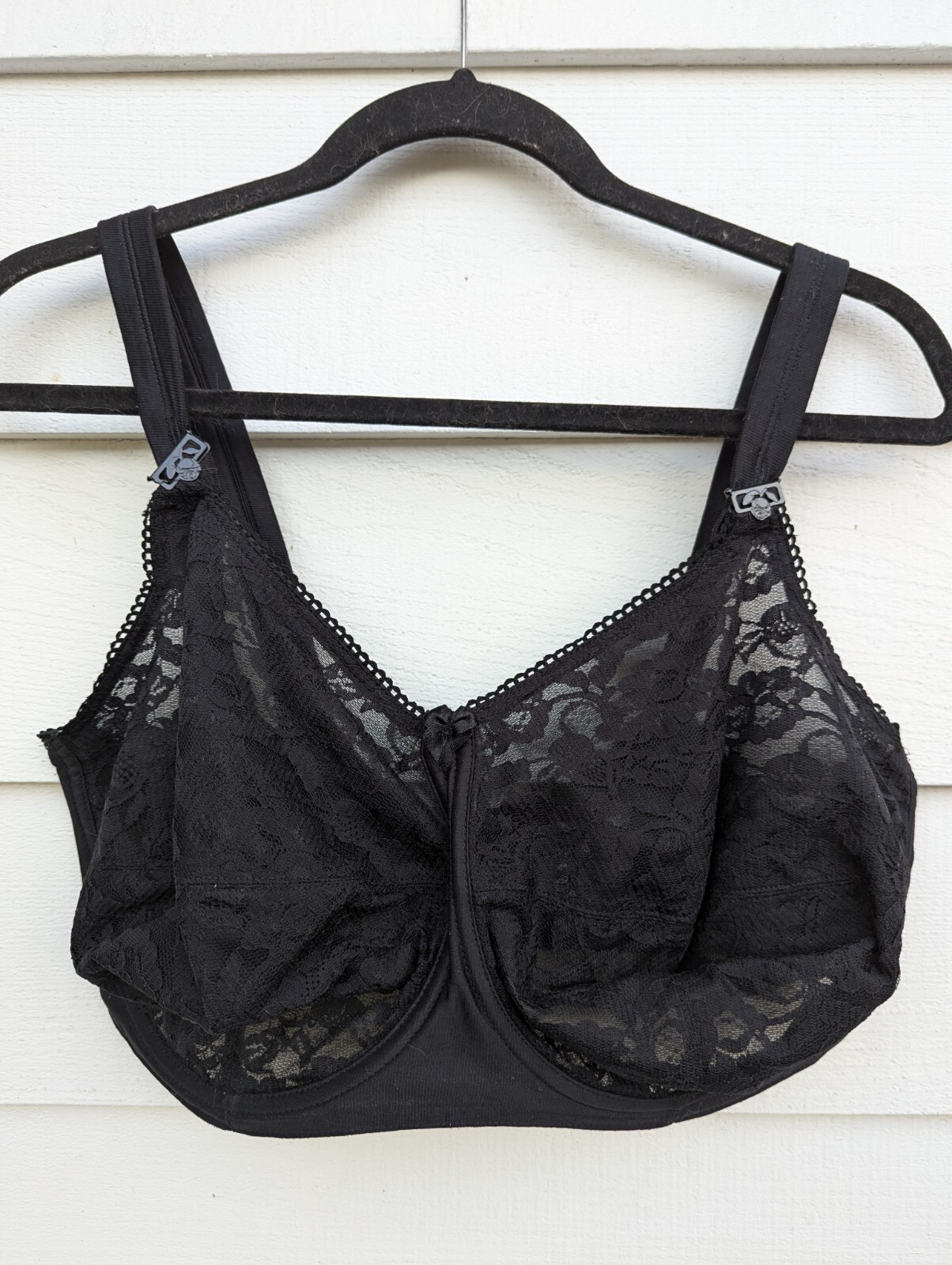 Goddess Bra 40G Black Unlined Underwrite Adj Straps - Gem