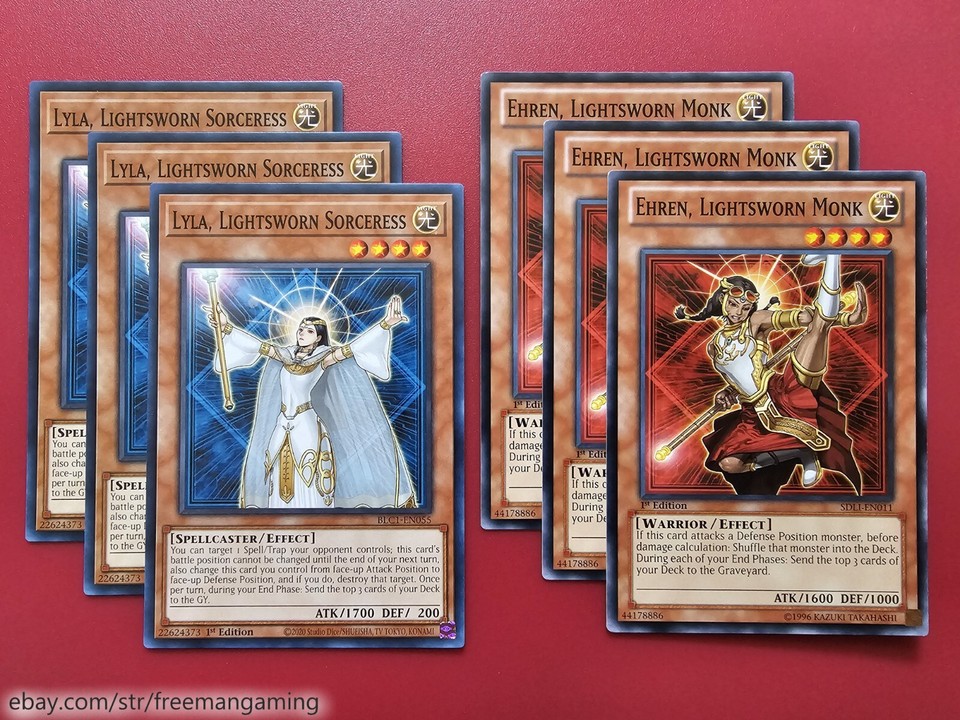 Yugioh Lightsworn Deck 42 Card Judgment Dragon Ryko Wulf Budget ...