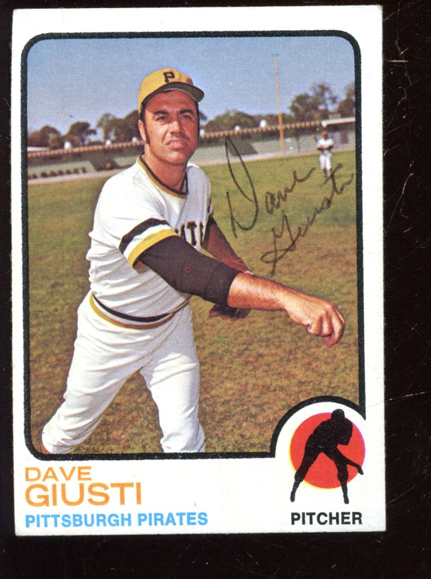 1973 Topps Baseball Card #465 Dave Giusti Autographed EX+ | eBay