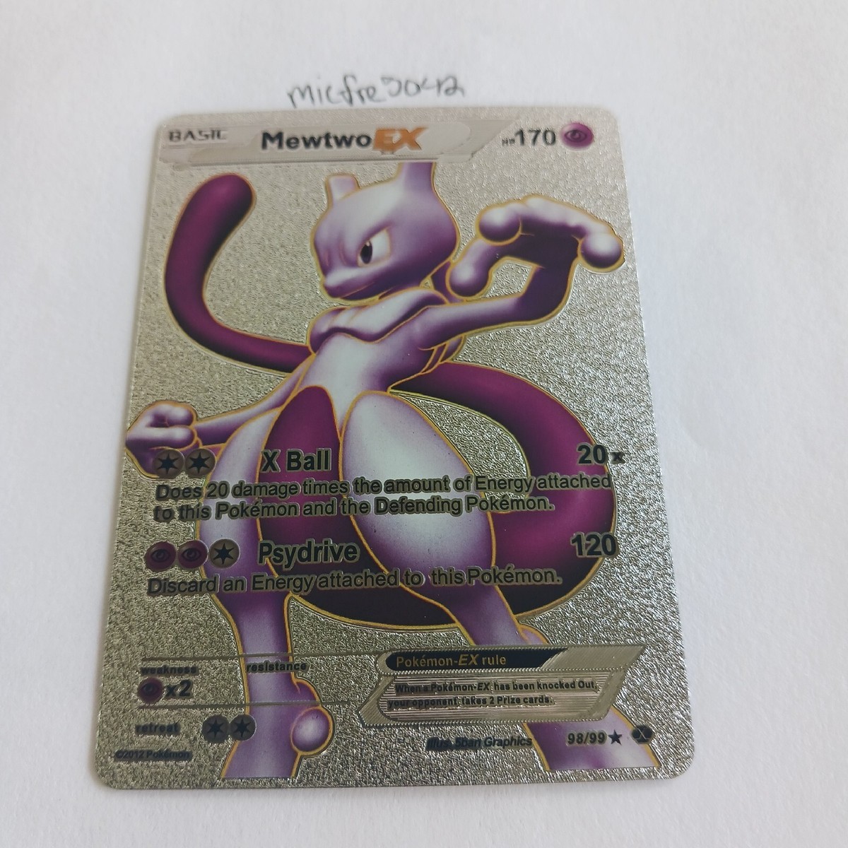 Mewtwo Ex Full Art