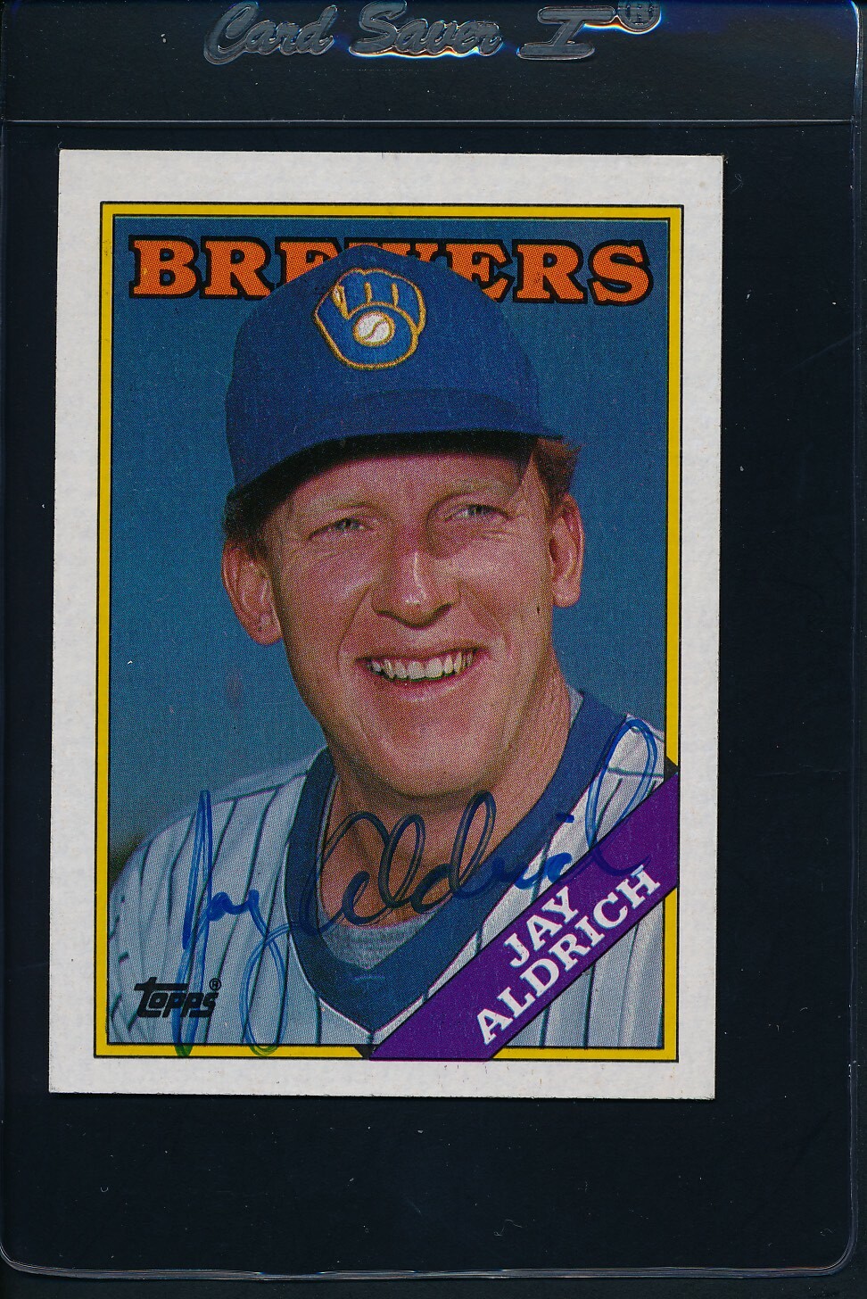 1988 Topps #616 Jay Aldrich Brewers Signed Auto *19456 | eBay