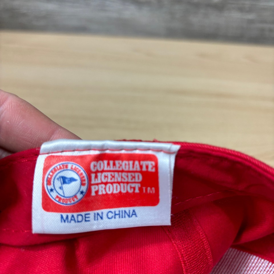 Vintage Nebraska Cornhuskers Hat Cap Snapback Red Black Huskers Logo 7 ...