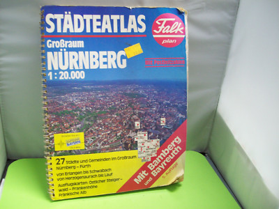 Plan Strassenkarte Karte Stadtplan Falk Nürnberg 5..Auflage Opel ...
