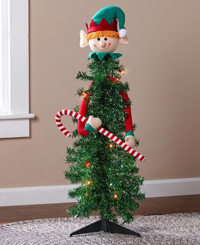 3-Ft. Lighted Character Christmas Tree Festive Holiday Home Decor ELF ...