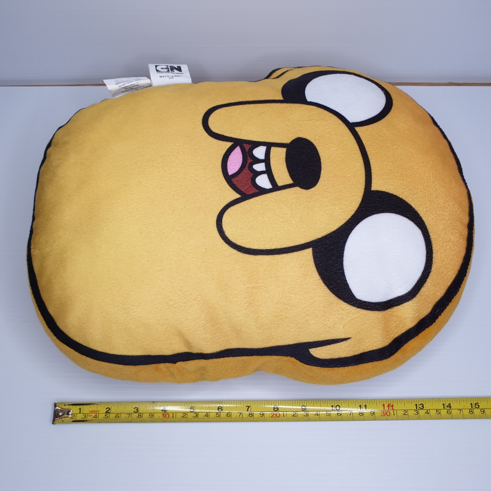 Cartoon Network Adventure Time Jake Yellow Soft Plush Pillow Approx ...