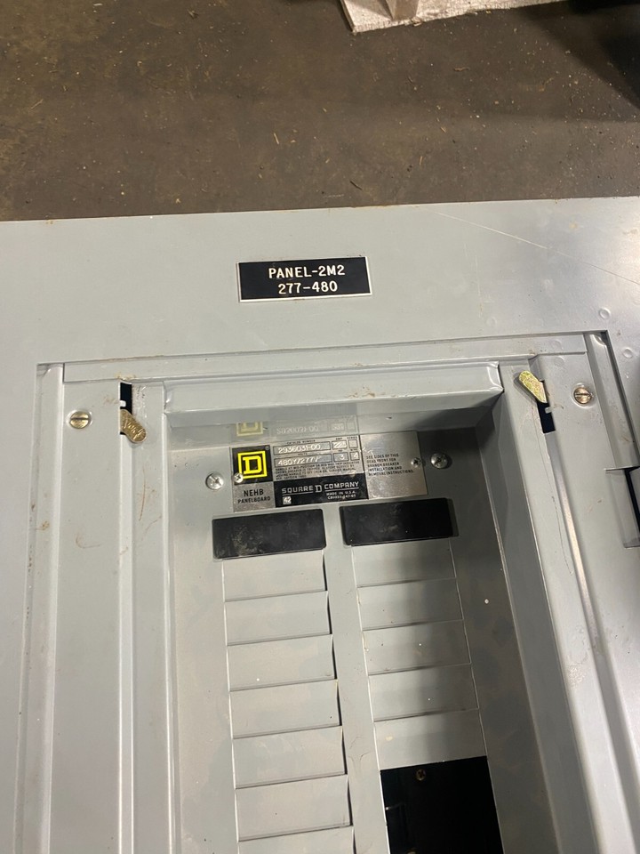 Square D NEHB Panelboard 225A 3PH 480Y/277V Type 1 Encl 4W 42 Space CAN ...