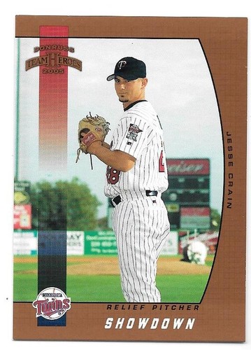 JESSE CRAIN BRONZE SERIAL /100 2005 DONRUSS TEAM HEROES 388 MINNESOTA ...