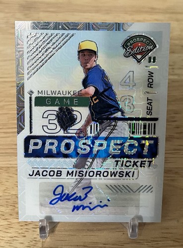 2024 Panini Prospect Edition Jacob Misiorowski Auto #156 Mojo 02/25 Brewers | eBay