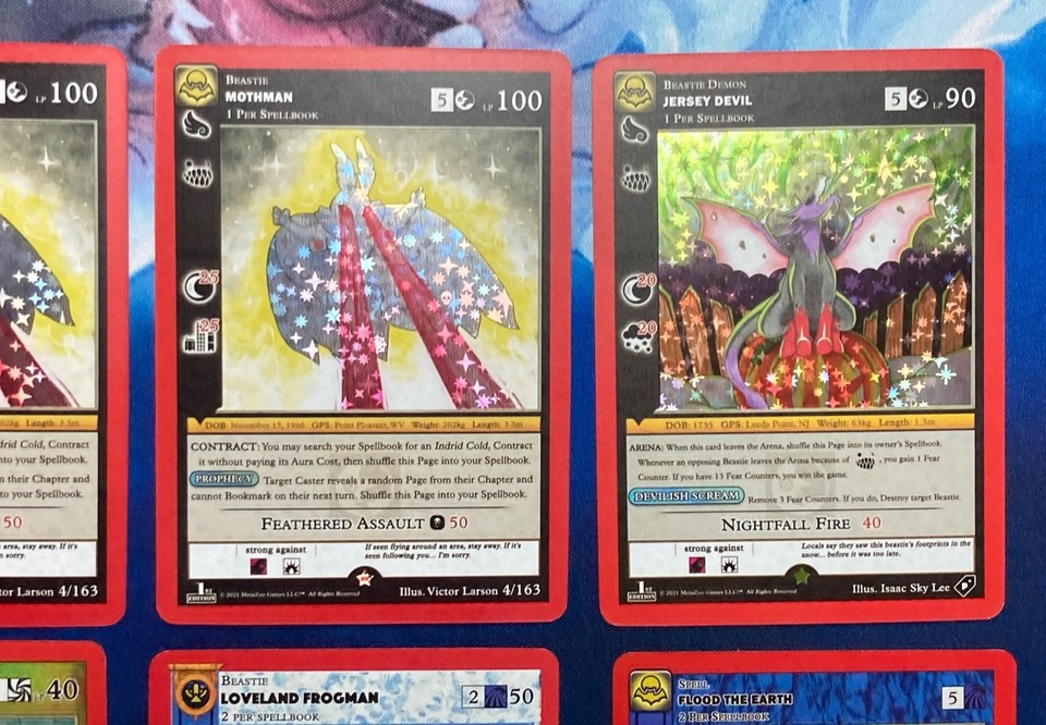 MetaZoo FOIL Lot of 6 Cards Mothman, Loveland Frogman, Jersey Devil ...