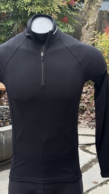 Endura Transrib High Neck Half Zip Cycling Base Layer. L/S. Mens Medium ...
