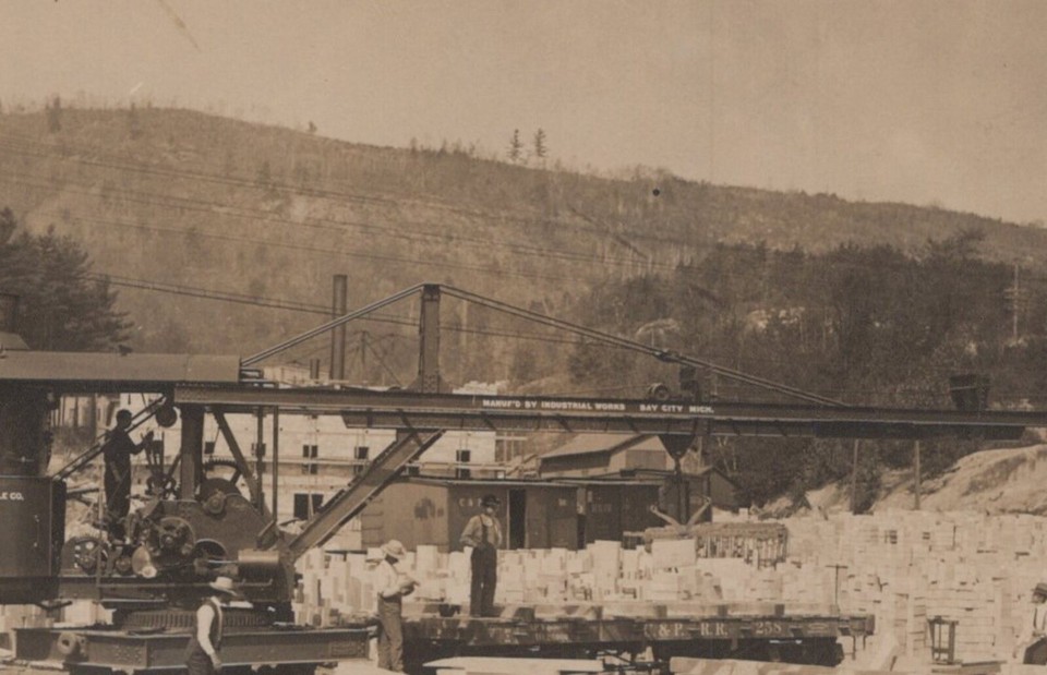 Marble Crane Proctor Vermont Marble Co VT Railroad 1910s RPPC Photo ...