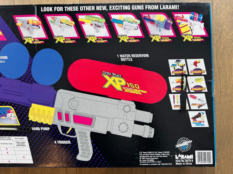Vintage Larami SUPER SOAKER XP150 Extra Power Air Pressure Water Toy ...
