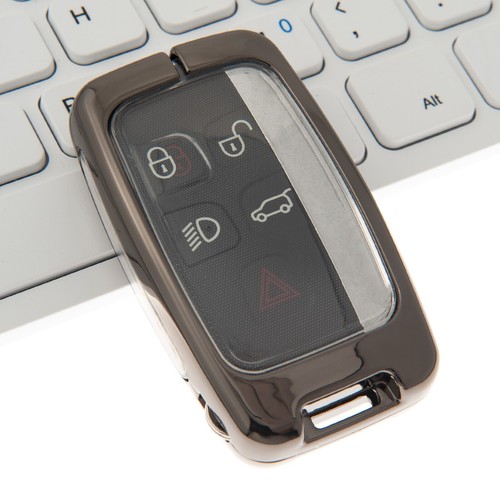 Metal Black Car Smart Key Case Cover For Range Rover Evoque Discovery ...