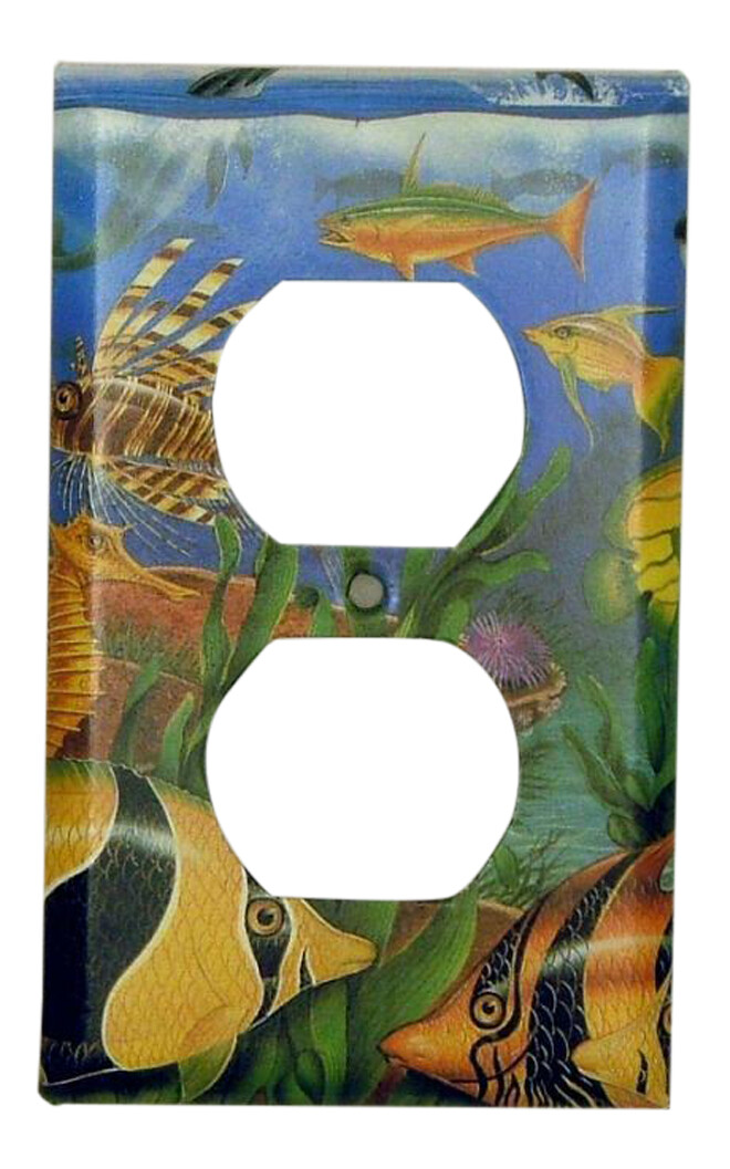 Ocean Reef Tiki Sea Life Fish Wall Outlet Cover 118 | eBay