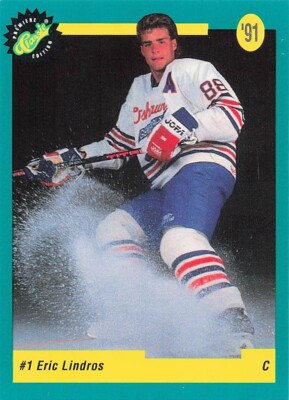 Eric Lindros Rookie Premiere Classic Edition 1991 Hockey Card #1 | eBay