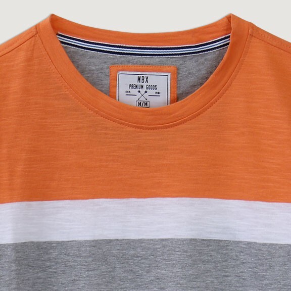 MBX Premium Goods Men's Striped Short Sleeve T-Shirt Size L | eBay