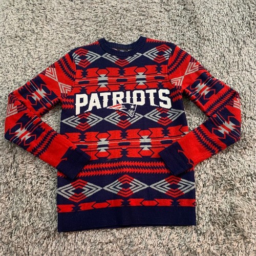 NFL New England Patriots Sweater Mens Small Team Apparel Crew Neck ...