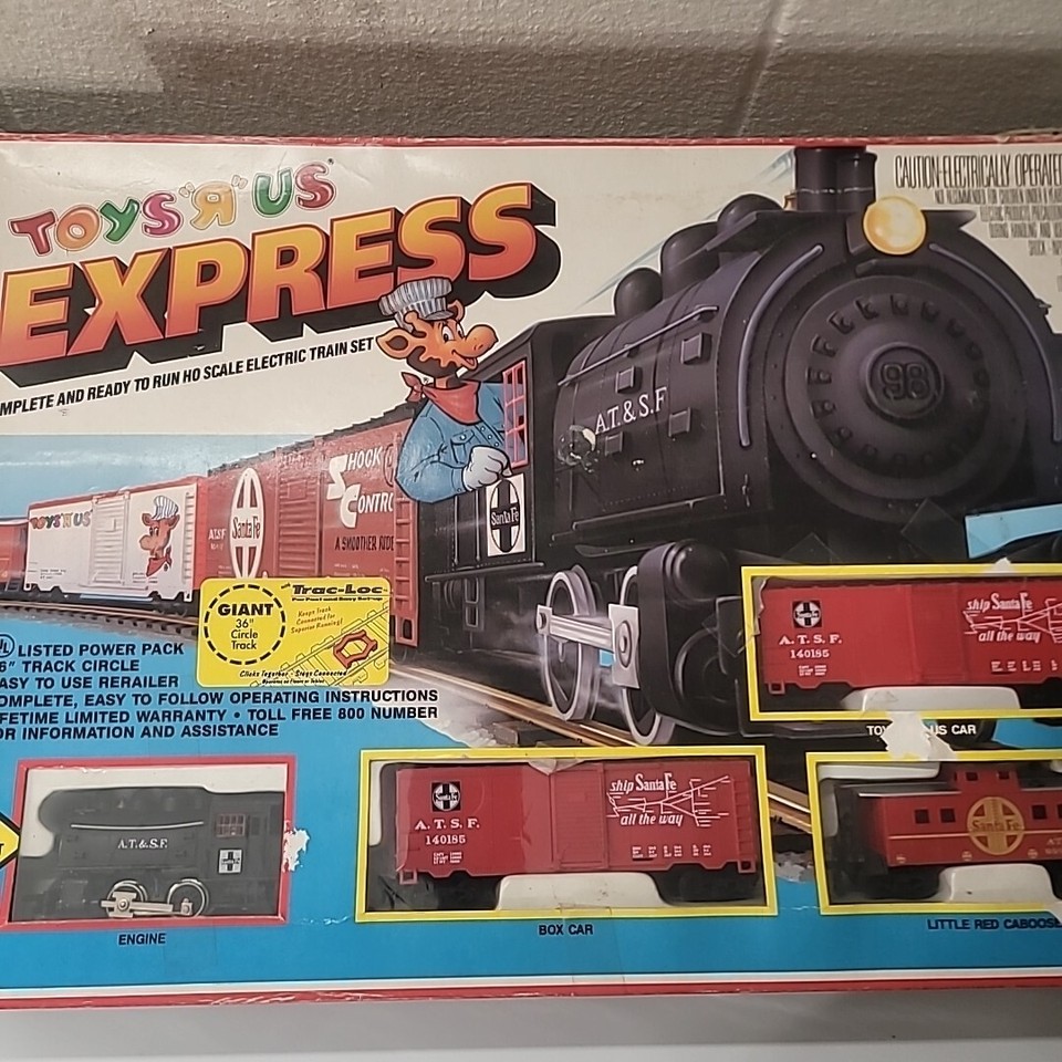 Vtg 1992 Toys "R" Us HO Scale Express Electric Train Set w/Box | eBay