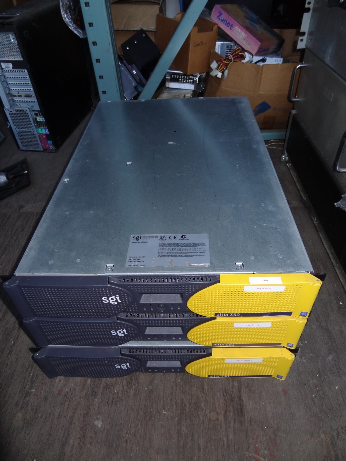 (Lot of 03) SGI Silicon Graphics Altix 350 Server Model CMN026, 4GB RAM ...