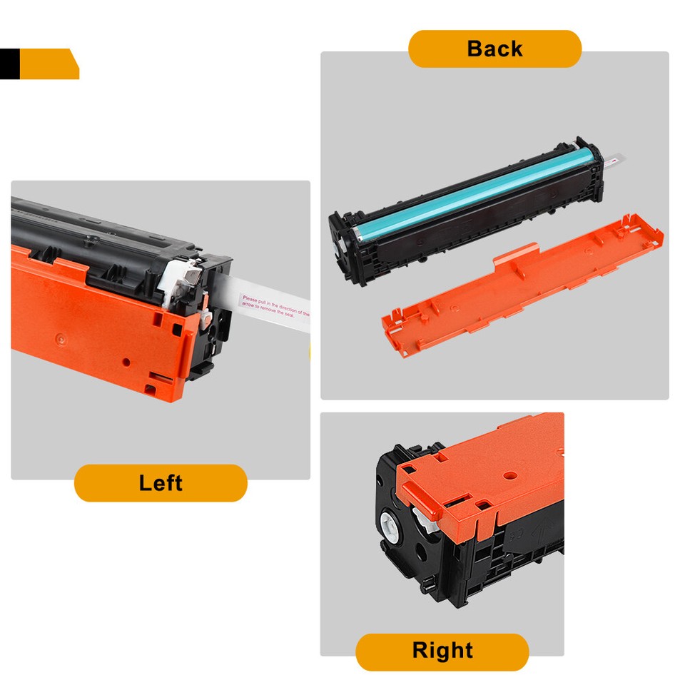 4PK Generic CB540A Toner Cartridge For HP 125A Laserjet CP1215 CP1518ni ...