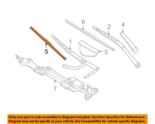 BMW OEM 04-07 525i Wiper Arm-Front Blade 61612455442 | eBay