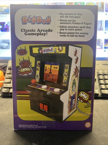 DIGDUG Basic Fun Arcade Classics DIGDUG Game Handheld Mini Retro ...