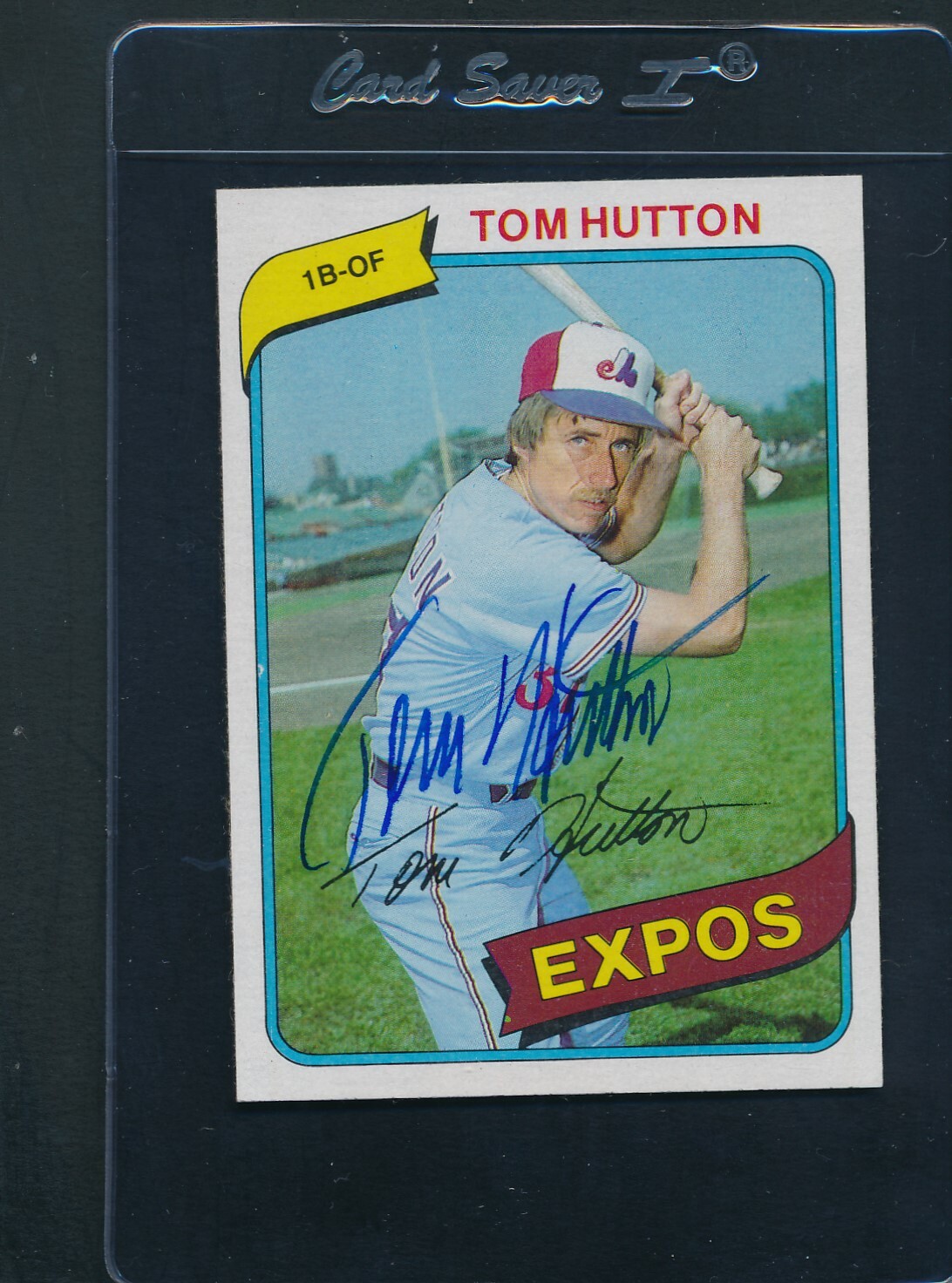 1980 Topps #427 Tom Hutton Expos Signed Auto *E1848 | eBay