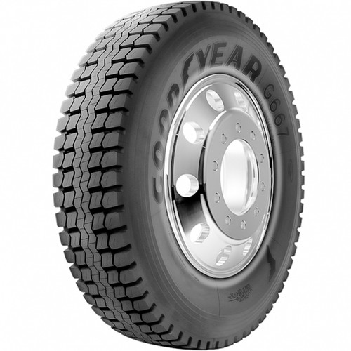 8 Tires Goodyear G667 12R22.5 Load H 16 Ply Drive Commercial - Picture ...