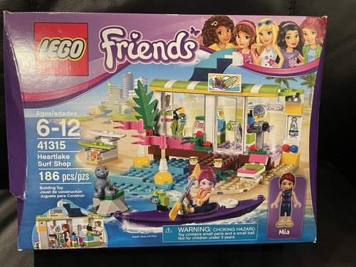 LEGO Friends Heartlake Surf Shop Set #41315 100% Complete with ...