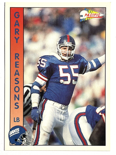 GARY REASONS New York Giants 1992 Pacific Football Card #538220 | eBay